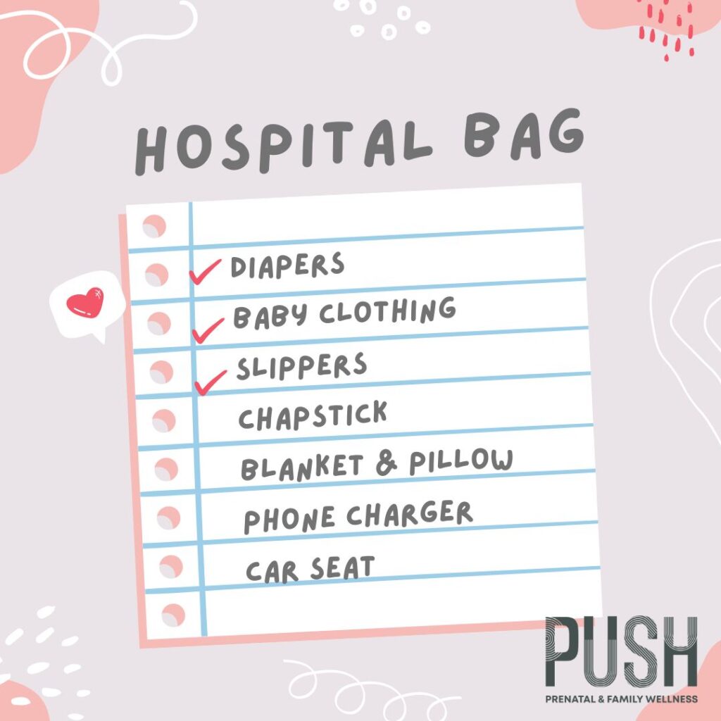The Ultimate Hospital Bag Checklist: Essentials for Mom, Baby, and Dad – PUSH Markham